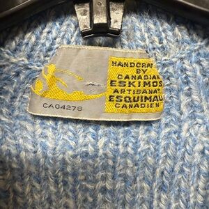 Sweaters | Eskimo Handmade Inuit Pure Virgin Wool Real Fur Lined Hood ...